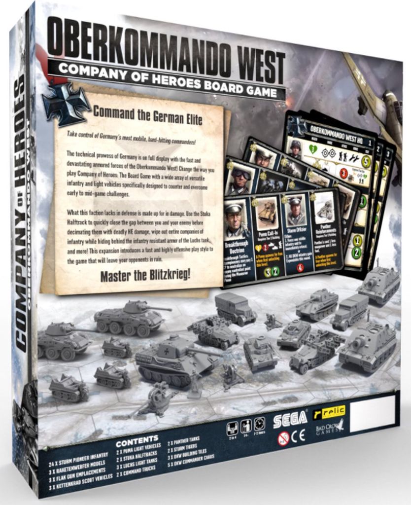 Company of Heroes Board Game - Oberkommando West - OKW - Expansion WW2 ...