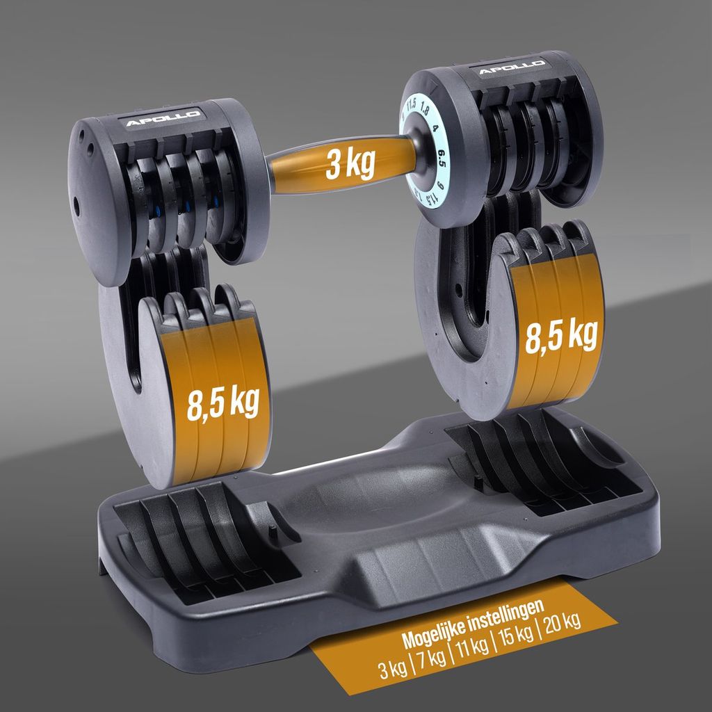 Apollo Verstelbare Halters, Halterset, Variabele Gewichten voor Vrouwen ...